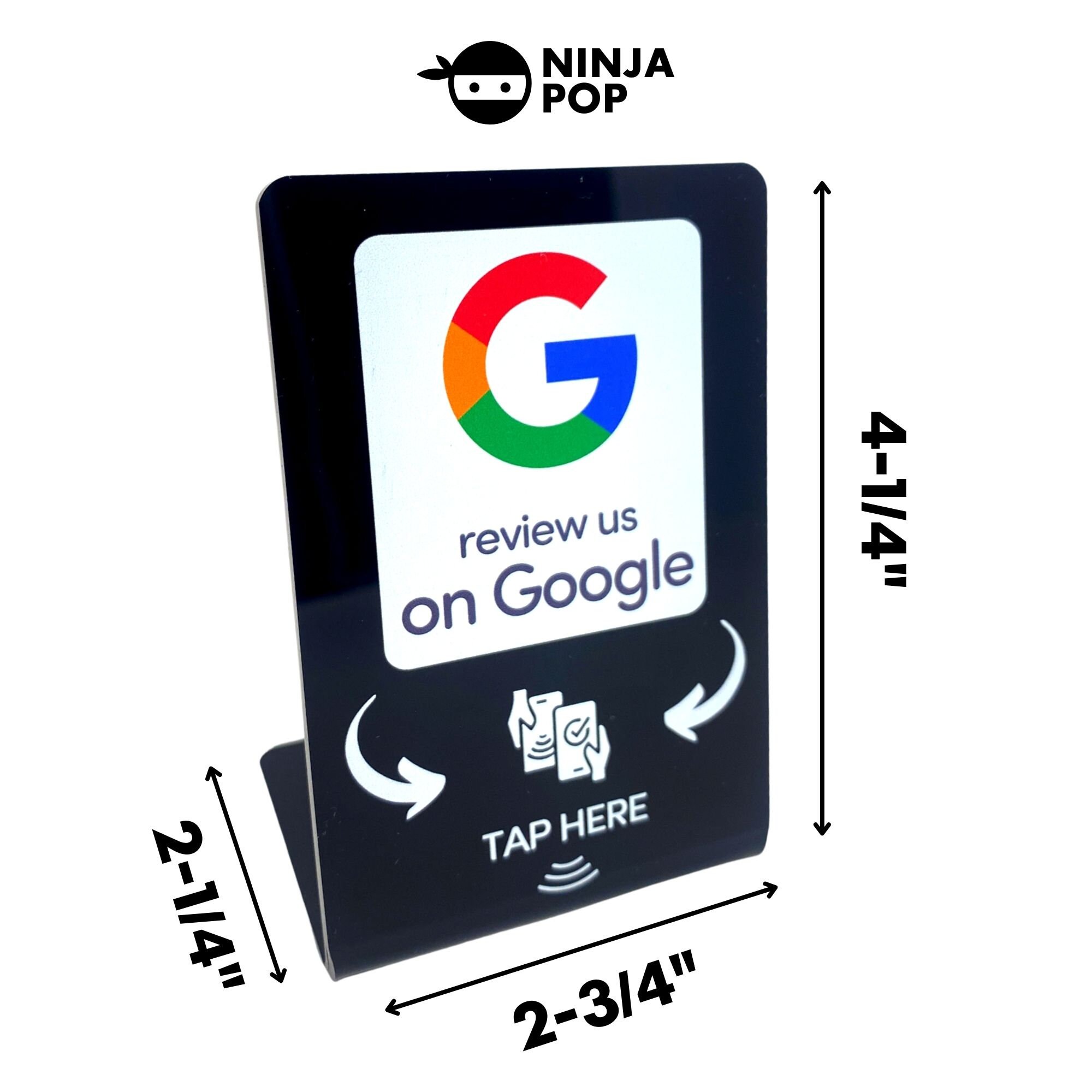 Ninja Pop- Table Top Google Review Stand - Get Google Reviews With One ...