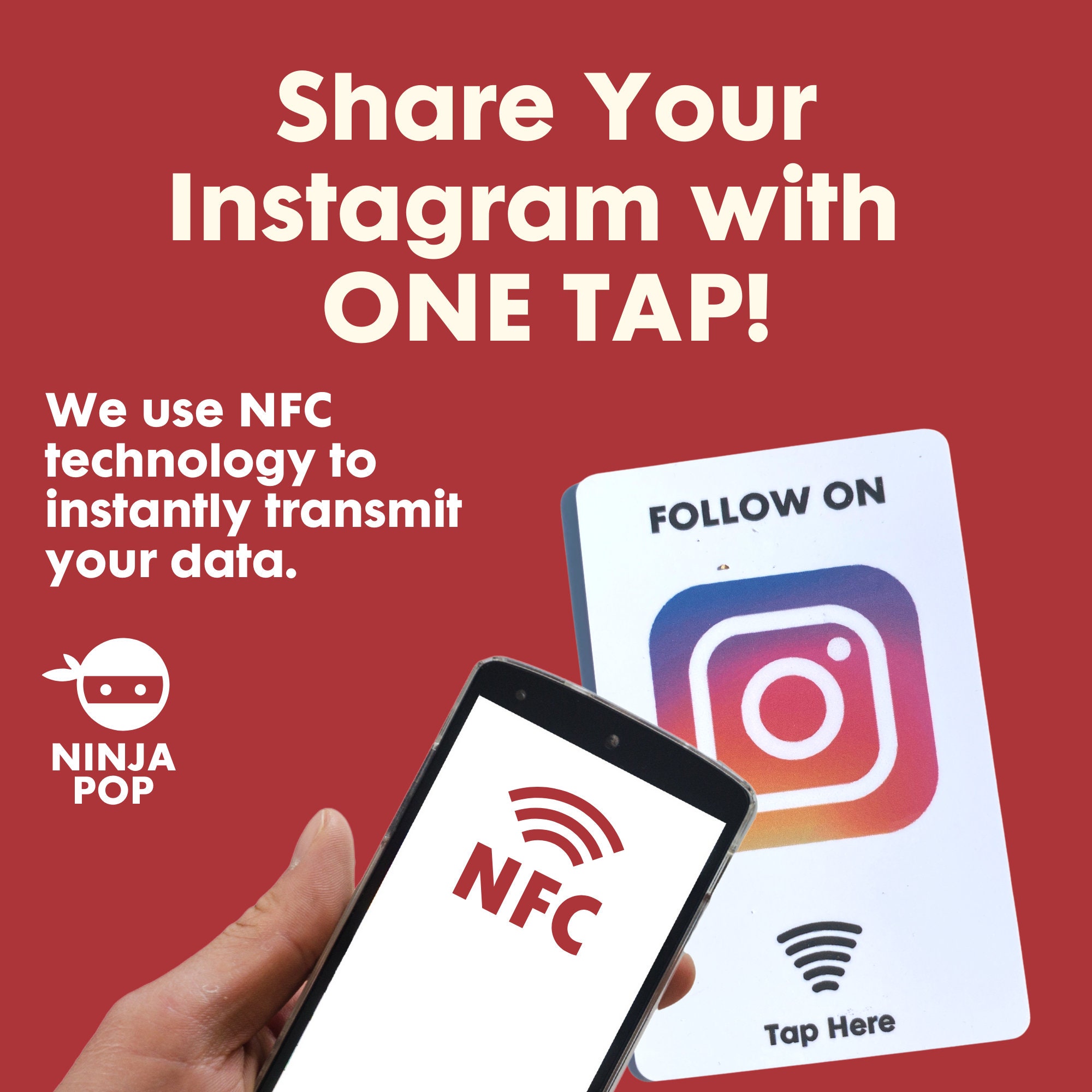 Linked-in Follower Tap Card Social Media Follower Generator Get ...