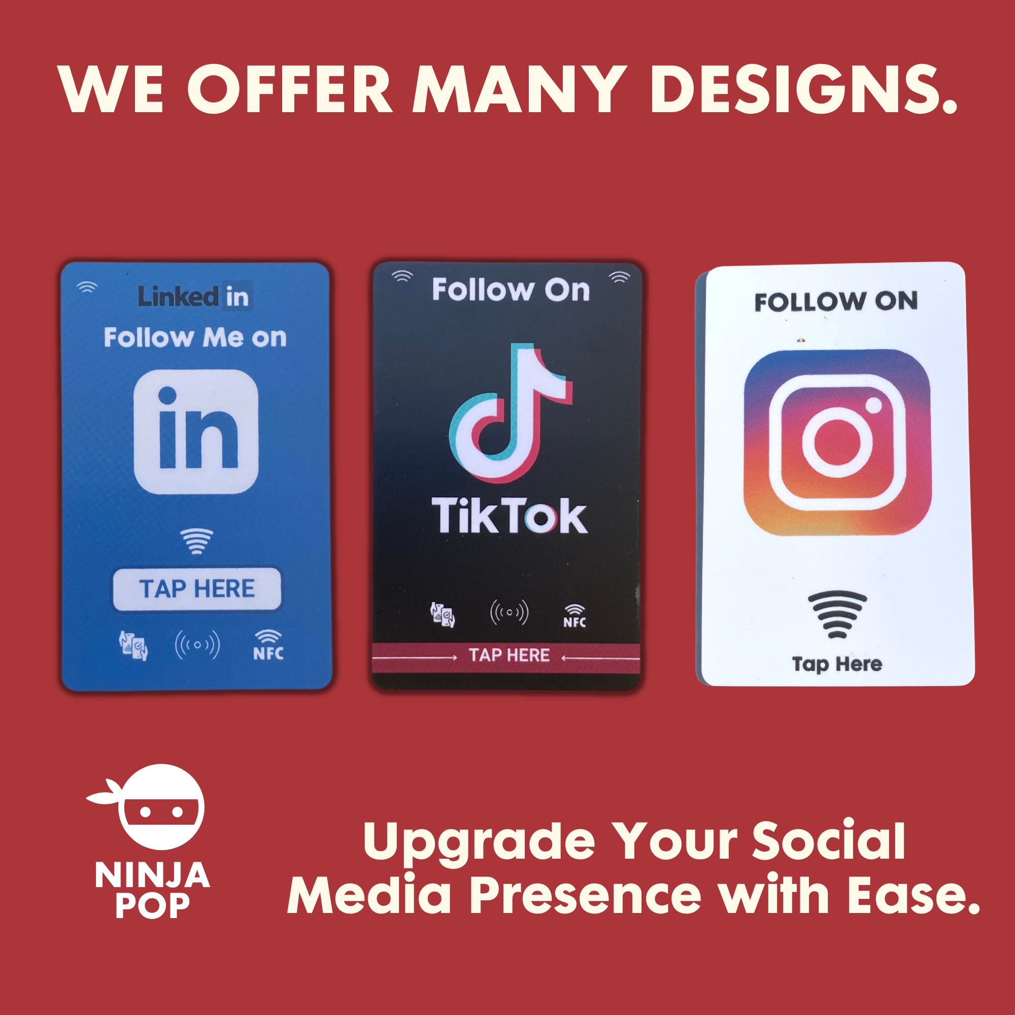 Linked-in Follower Tap Card Social Media Follower Generator Get ...