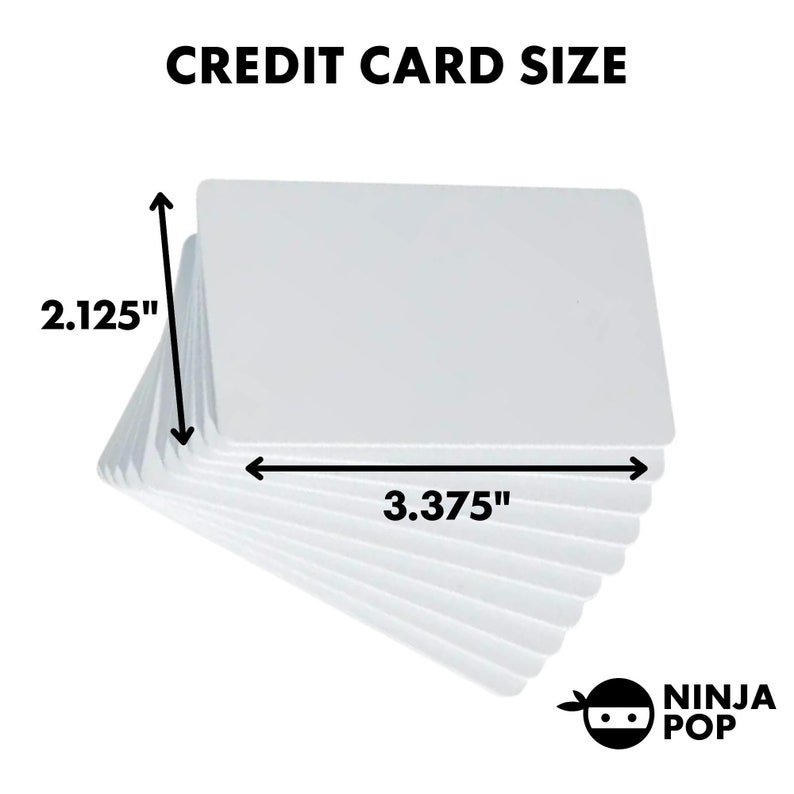 Blank NFC Cards - for NFC Business Cards - Ntag 216 - Ninja Pop - With ...
