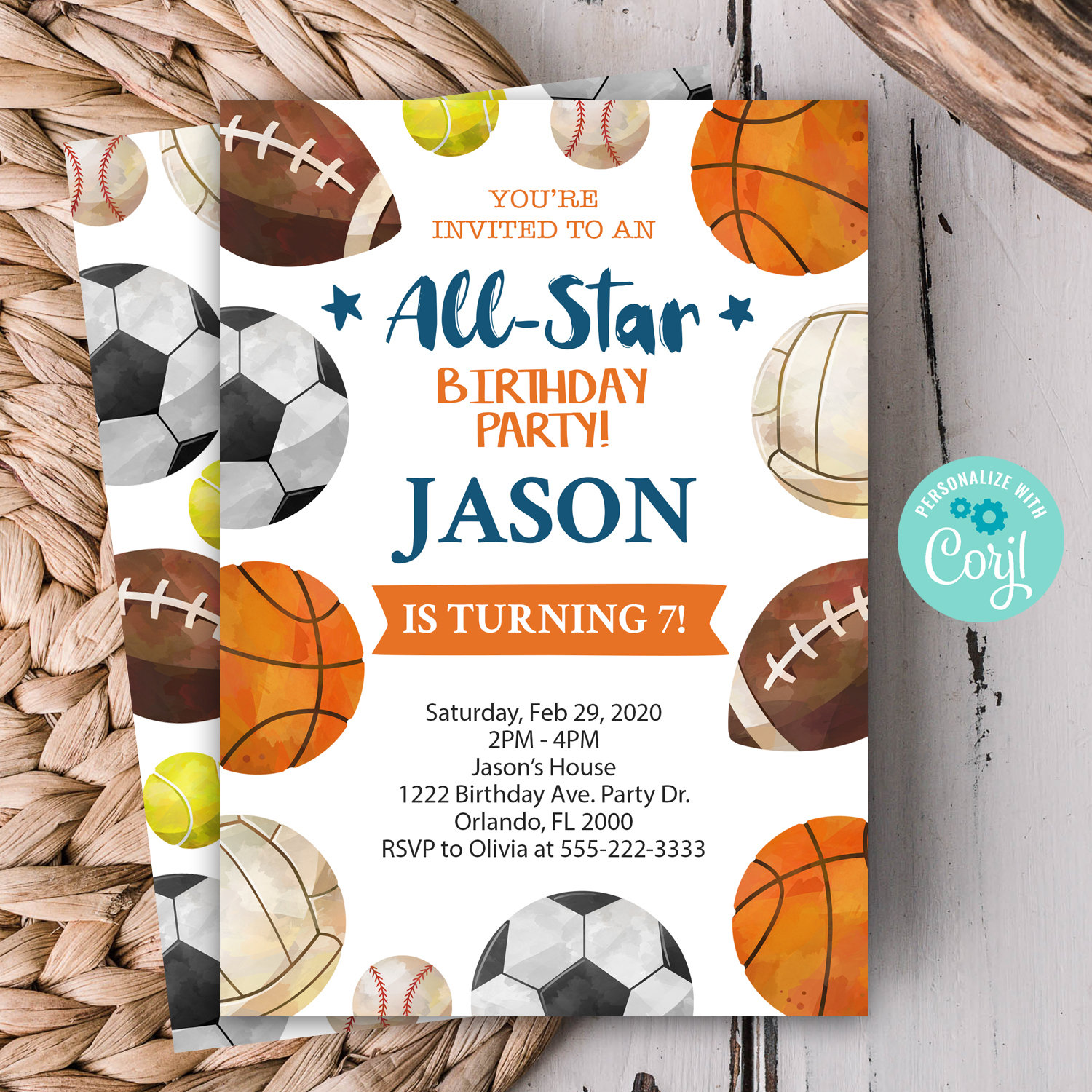 Girl Sport Birthday Invitations - Etsy