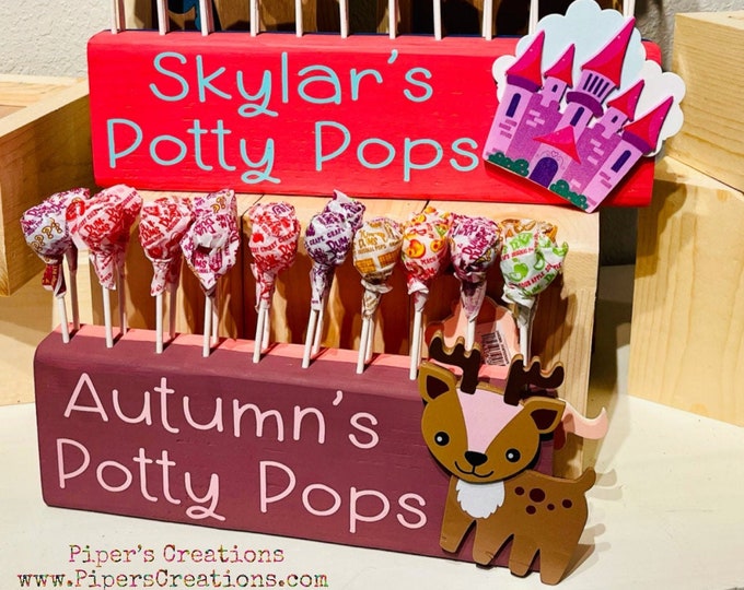 Potty Pops, Potty Pops Holder, Potty Training, Potty Training Reward ...