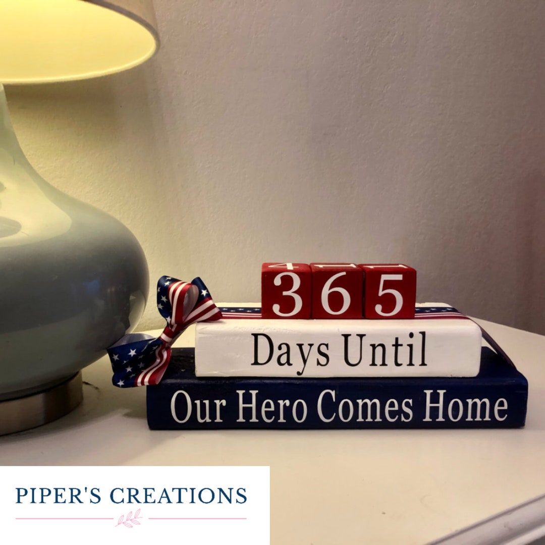 Countdown Until Our Hero Comes Home - Etsy
