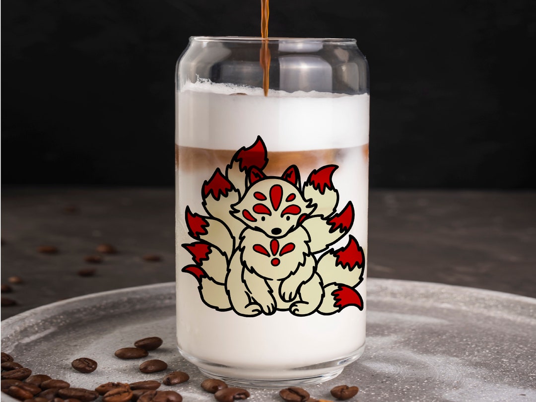 Kitsune Coffee Cup, Tea Cup, Foxes Stuff Coffee Cup Boba Cup, Cute ...