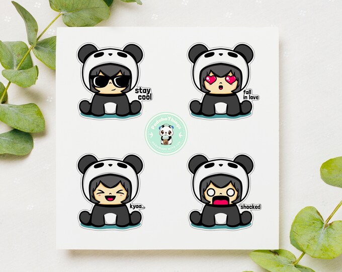 Panda Bear Ninja Sticker Funny Panda Samurai Sticker Panda Vinyl Decals ...