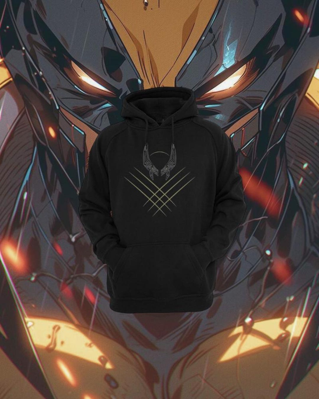 Wolverine Graphic Pullover Hoodie | Deadpool and Wolverine | Wolverine ...