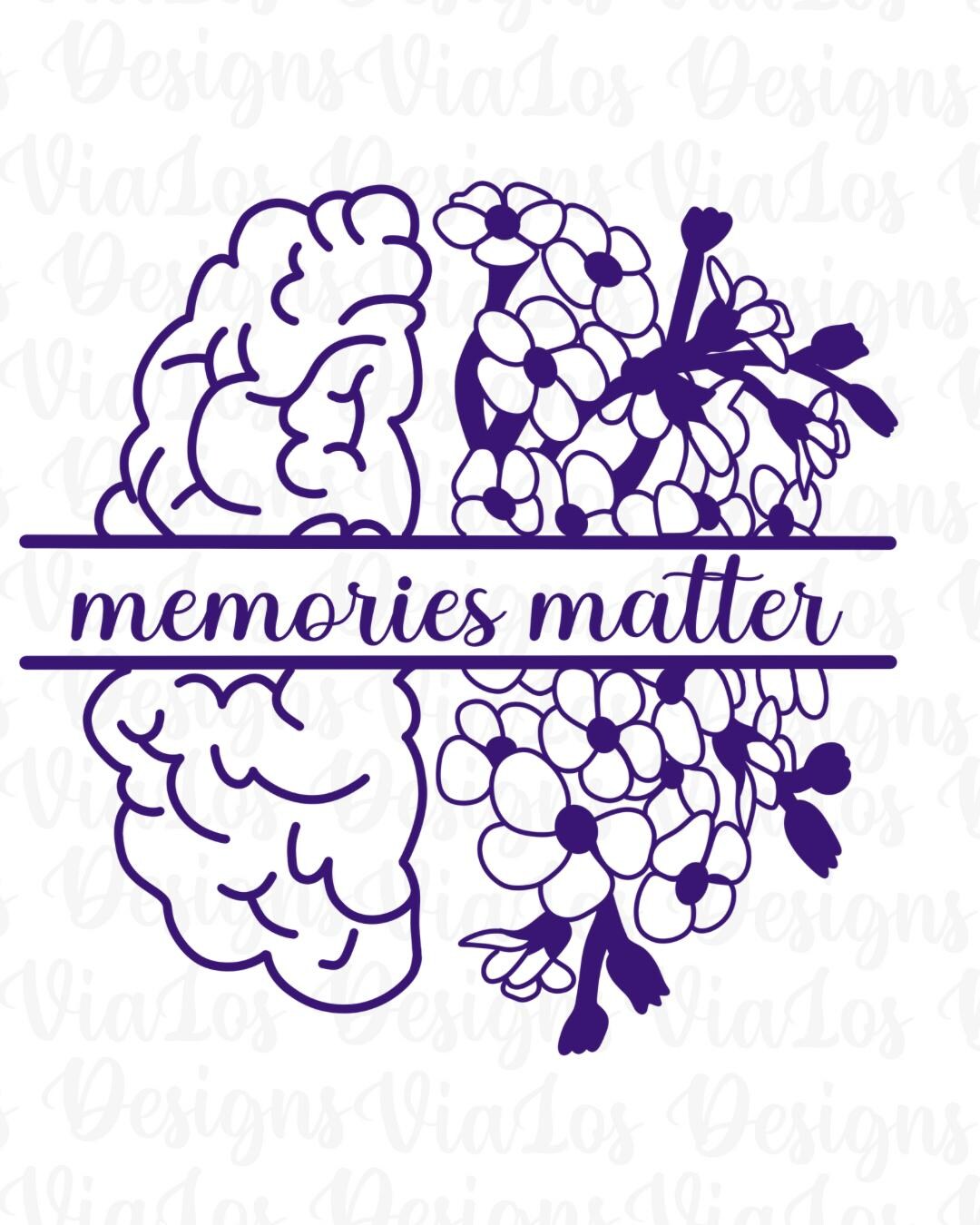 Alzheimer’s Awareness SVG & PNG Files Memories Matter - Etsy