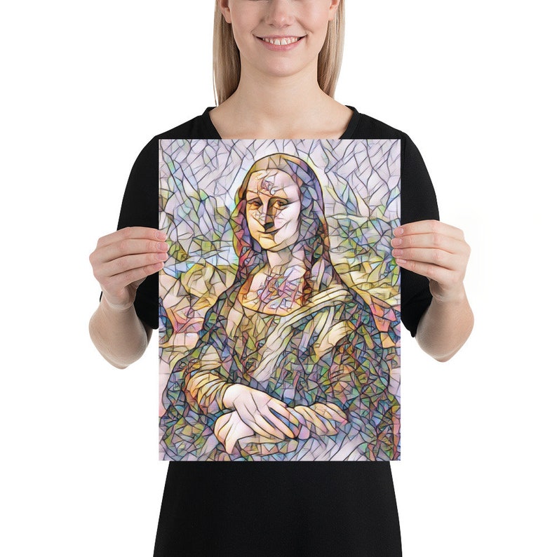 Mona Lisa Mosaic Leonardo Da Vinci Poster Print Filtered Art Wall Art ...