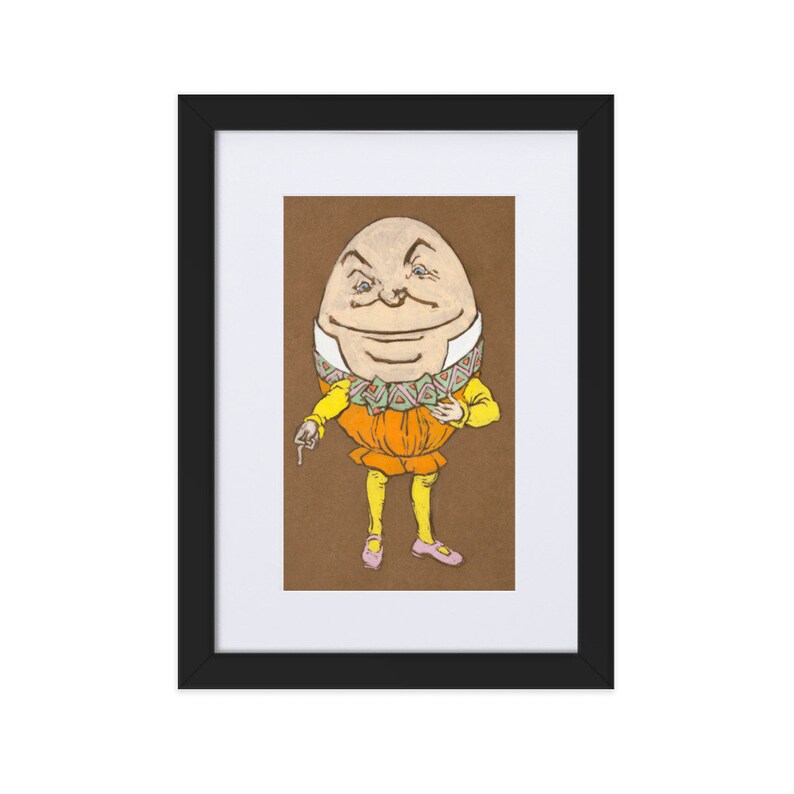 Alice in Wonderland Humpty Dumpty Poster Wall Art Tea - Etsy