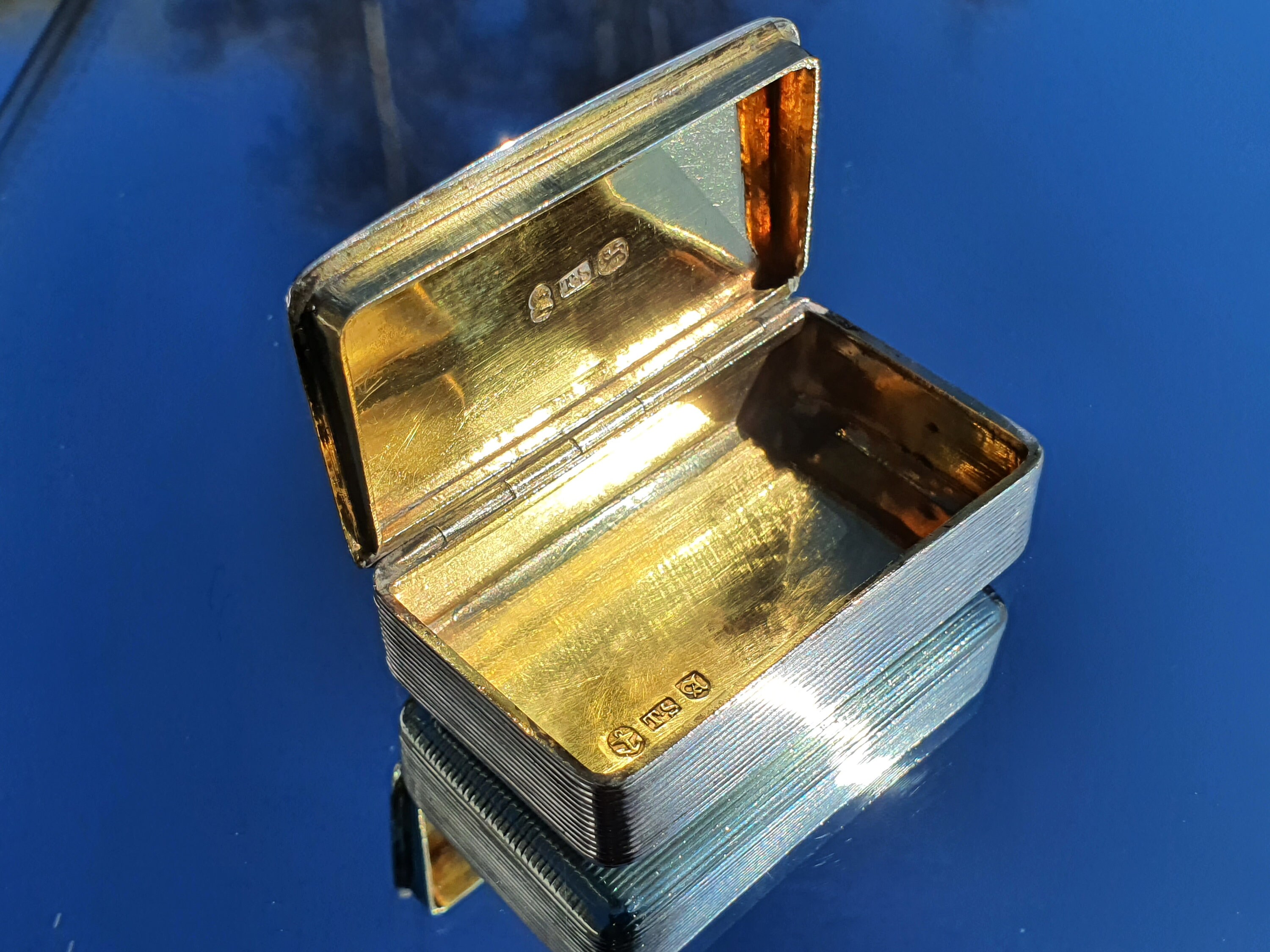 Rare Georgian Sterling Silver Snuff Box Thomas Spicer Birmingham 1824 ...