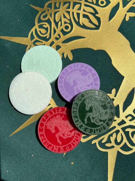 Sleipnir and the Runes Token Altar Decoration Norse - Etsy