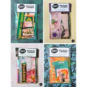 DIY Mini Collage and Tiny Zine Kits | Paper Cutouts | Junk Journal Kit ...