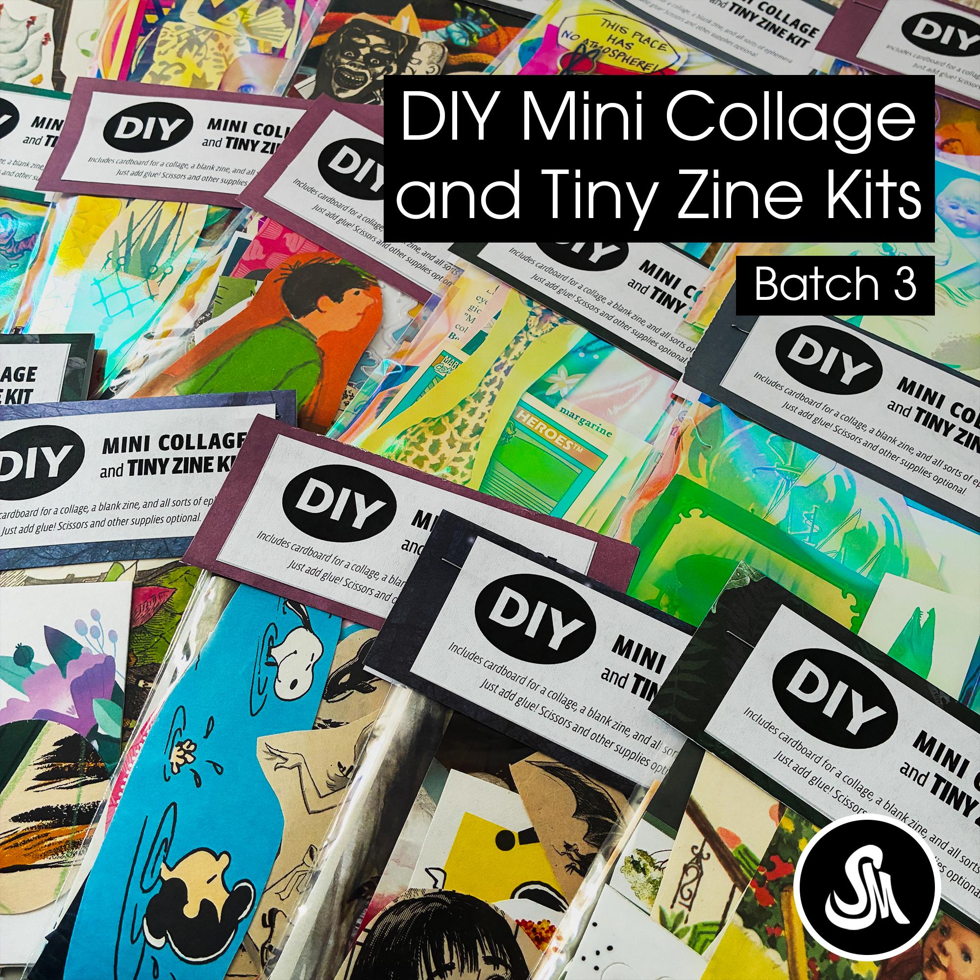 DIY Mini Collage and Tiny Zine Kits | Paper Cutouts | Junk Journal Kit ...