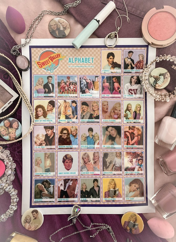 Sweet Valley High Alphabet Art Print 8x10 Paper Print - Etsy