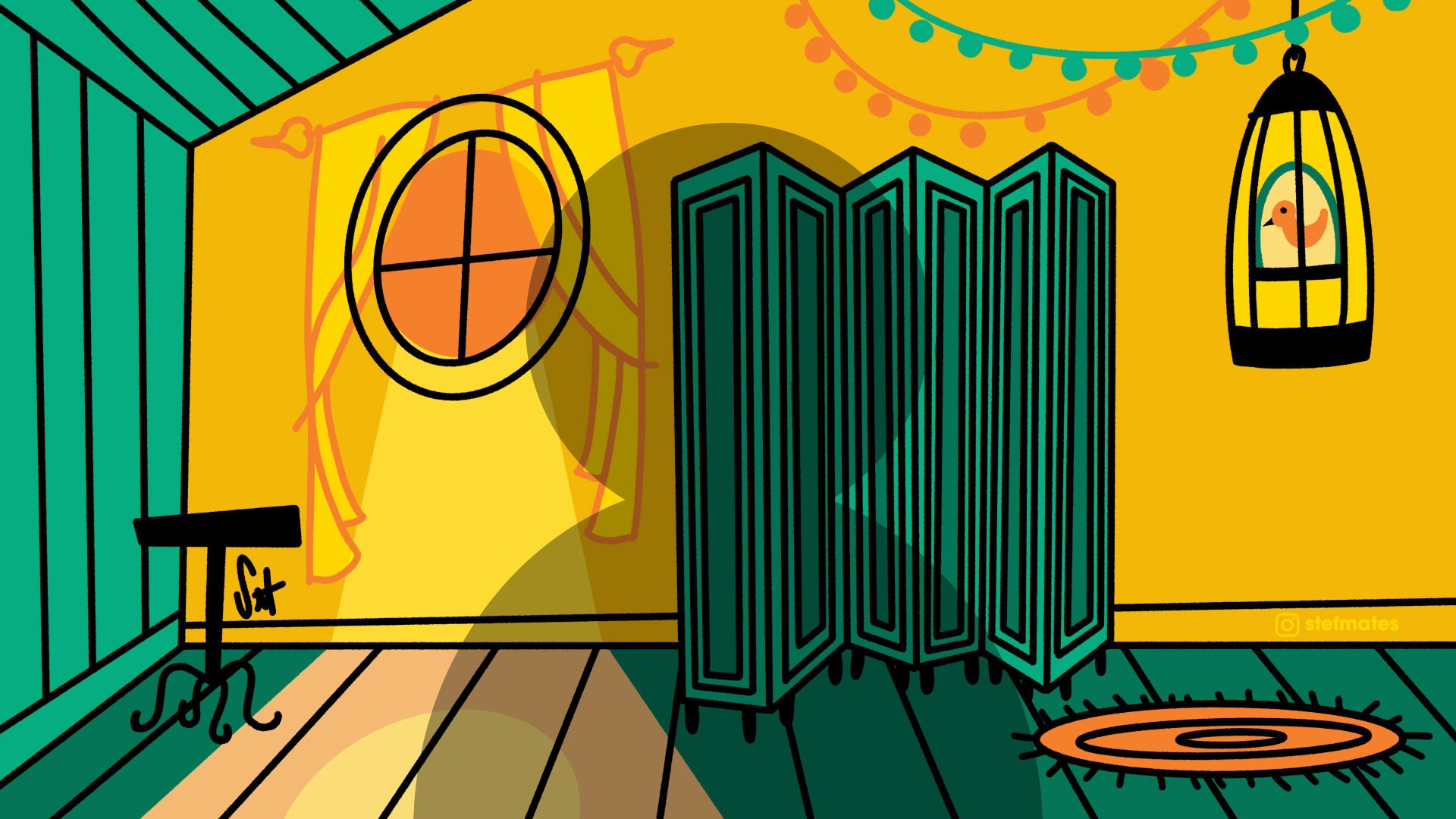 Fun Cartoon Background for Zoom/google Meet/video Chat - Etsy