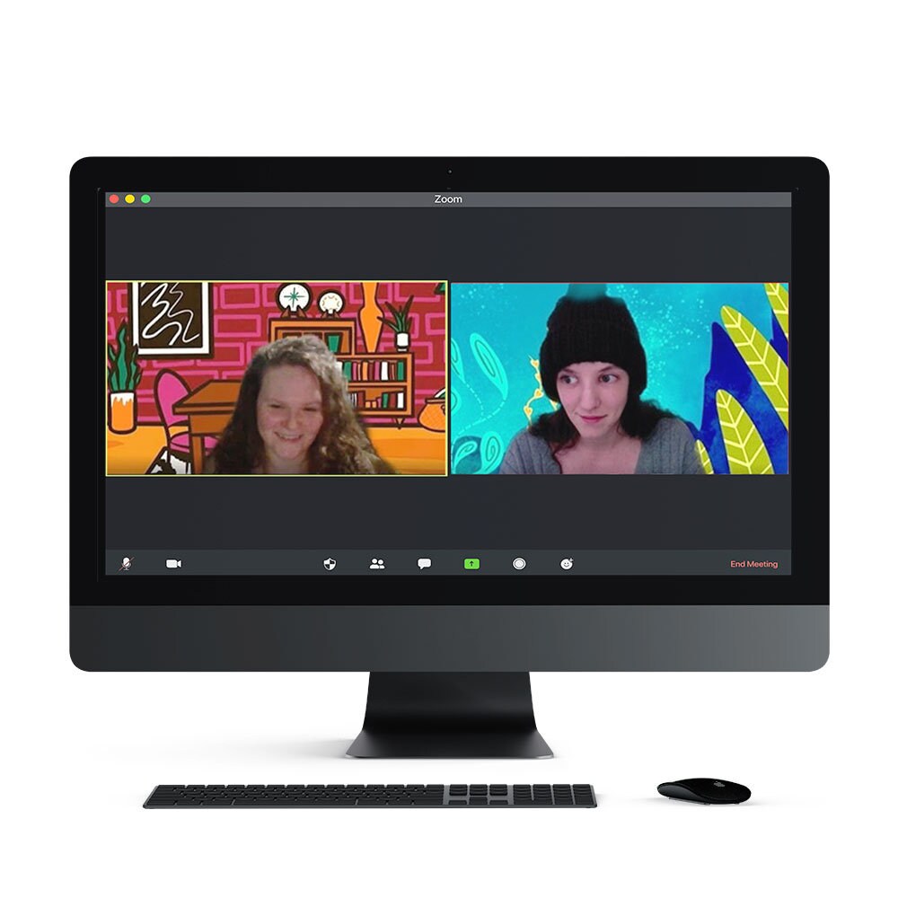 Fun Cartoon Background for Zoom/google Meet/video Chat - Etsy