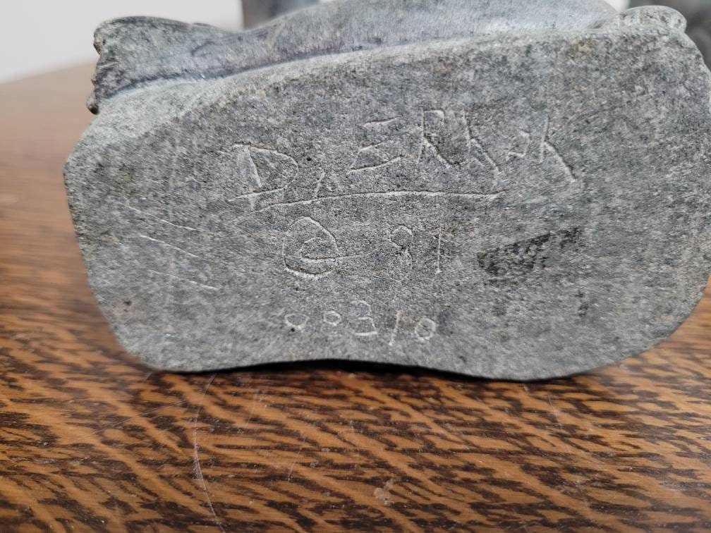 Vintage Inuit Soapstone Carving - Etsy