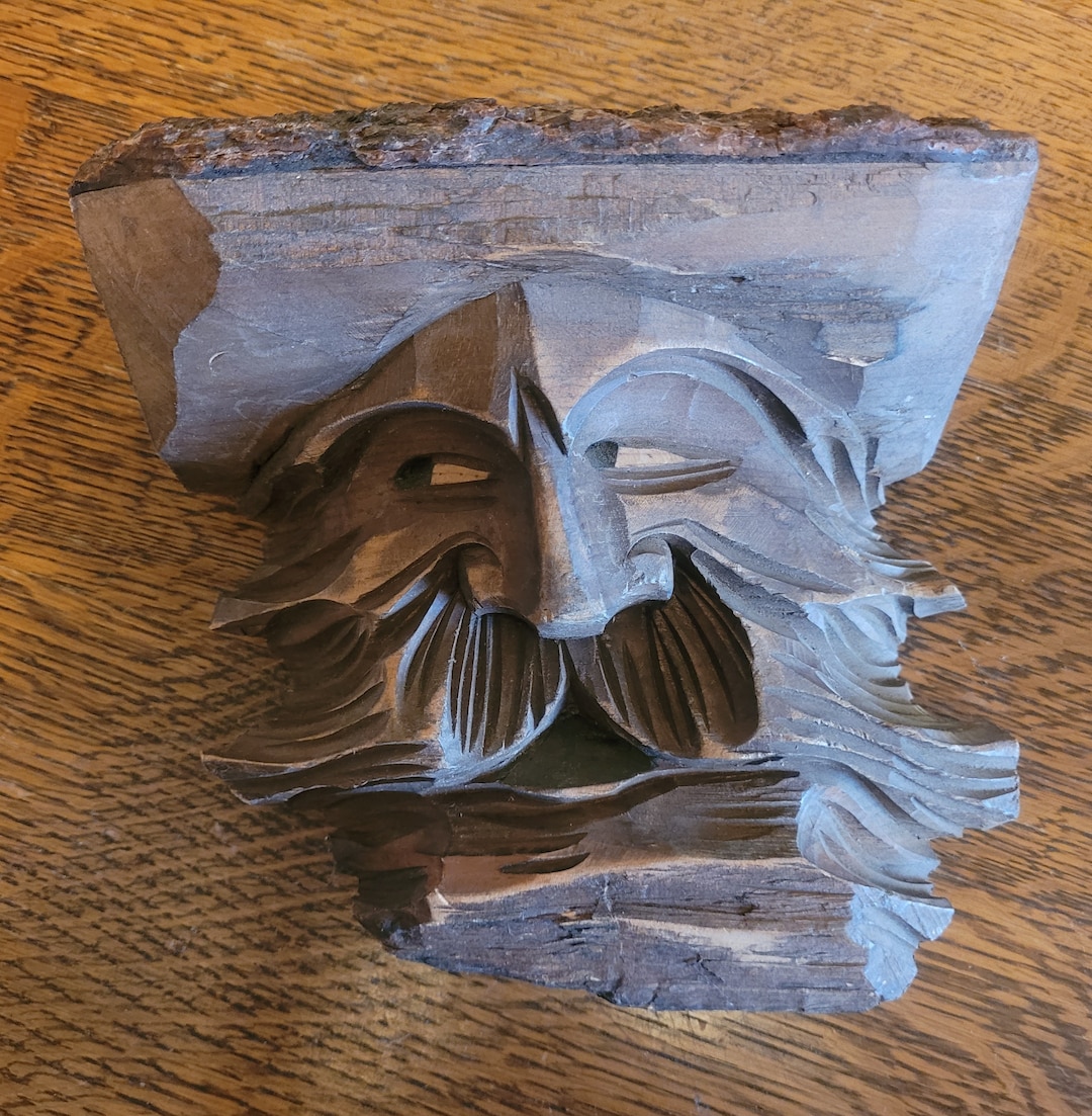 Wildman Wood Spirit Wood Carving - Etsy