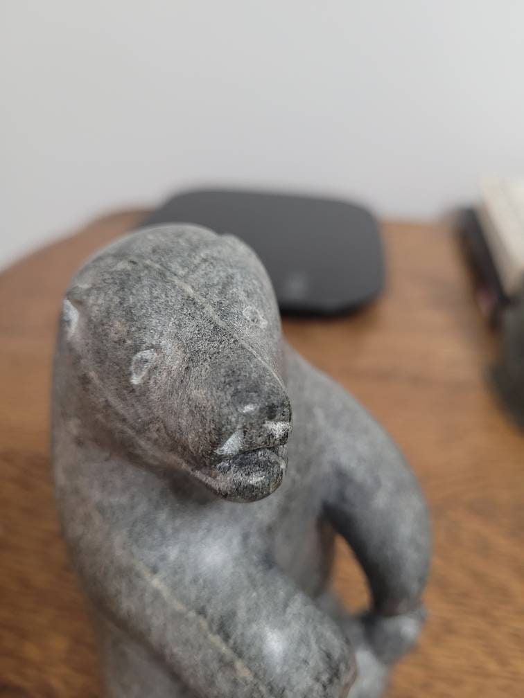Vintage Inuit Soapstone Carving - Etsy