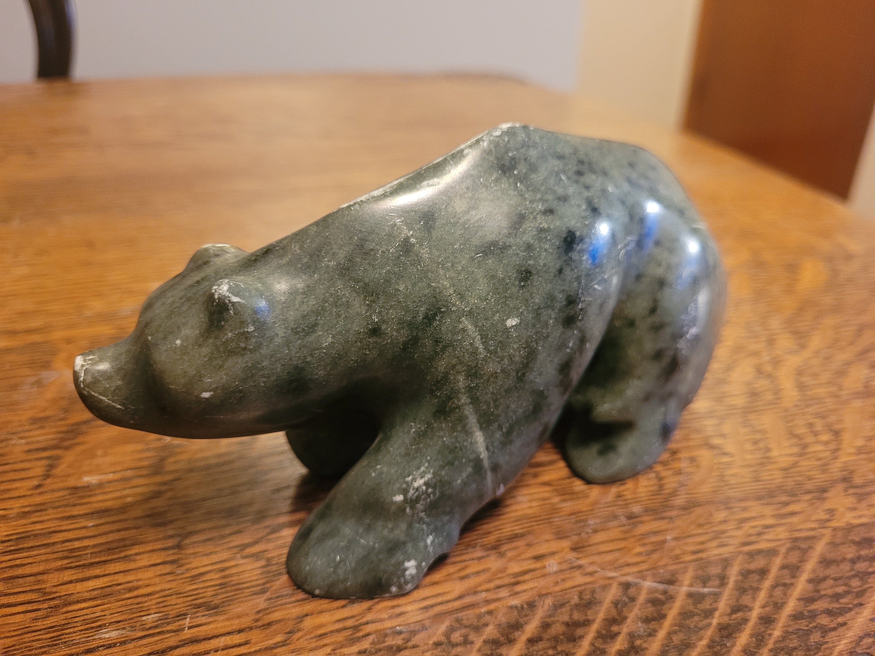 Inuit Soapstone Carving Polar Bear - Etsy