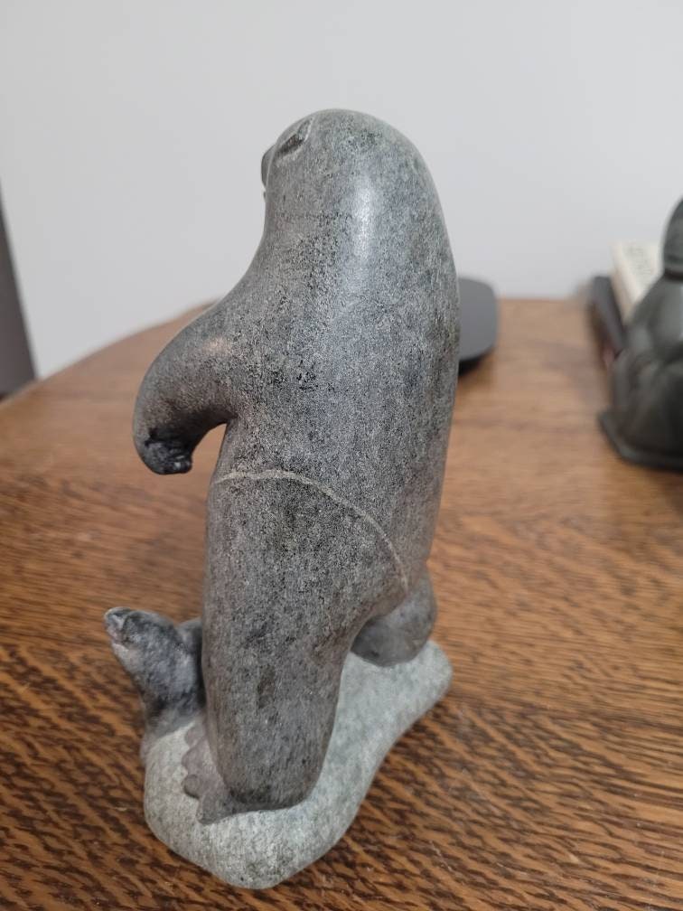 Vintage Inuit Soapstone Carving - Etsy