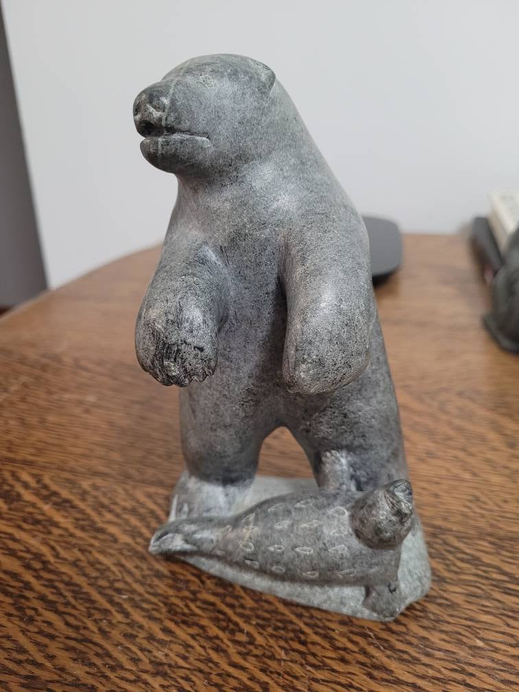 Vintage Inuit Soapstone Carving - Etsy