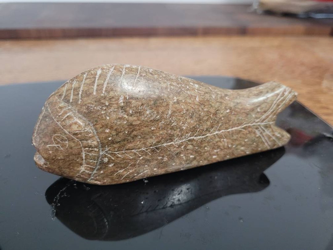 Vintage Inuit Soapstone Carving - Etsy