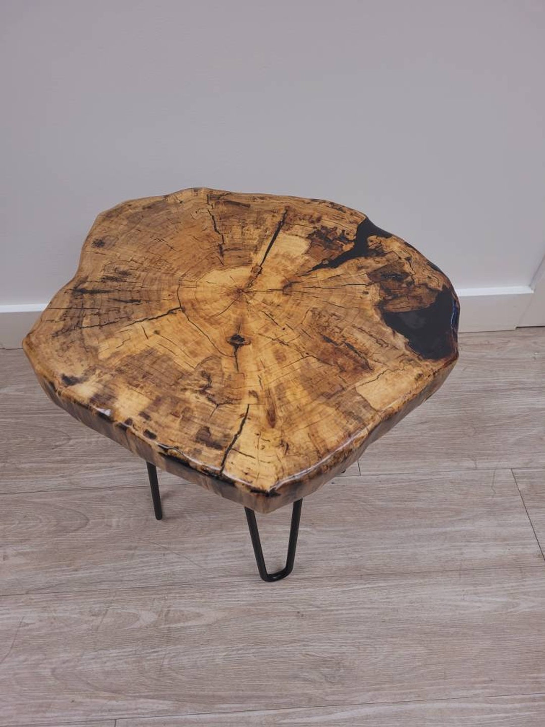 Wood Cookie End Table - Etsy