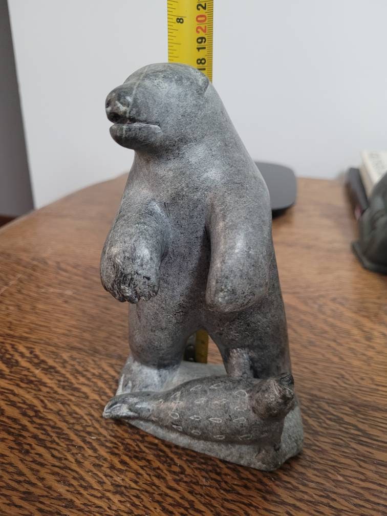 Vintage Inuit Soapstone Carving - Etsy