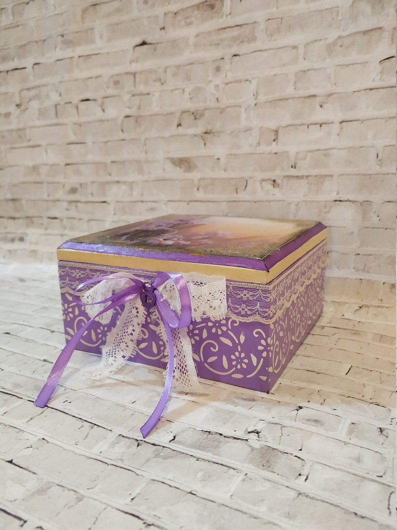 Flower Pattern Box/tea Bag Storage Box/jewelry Box/a Gift for Her ...