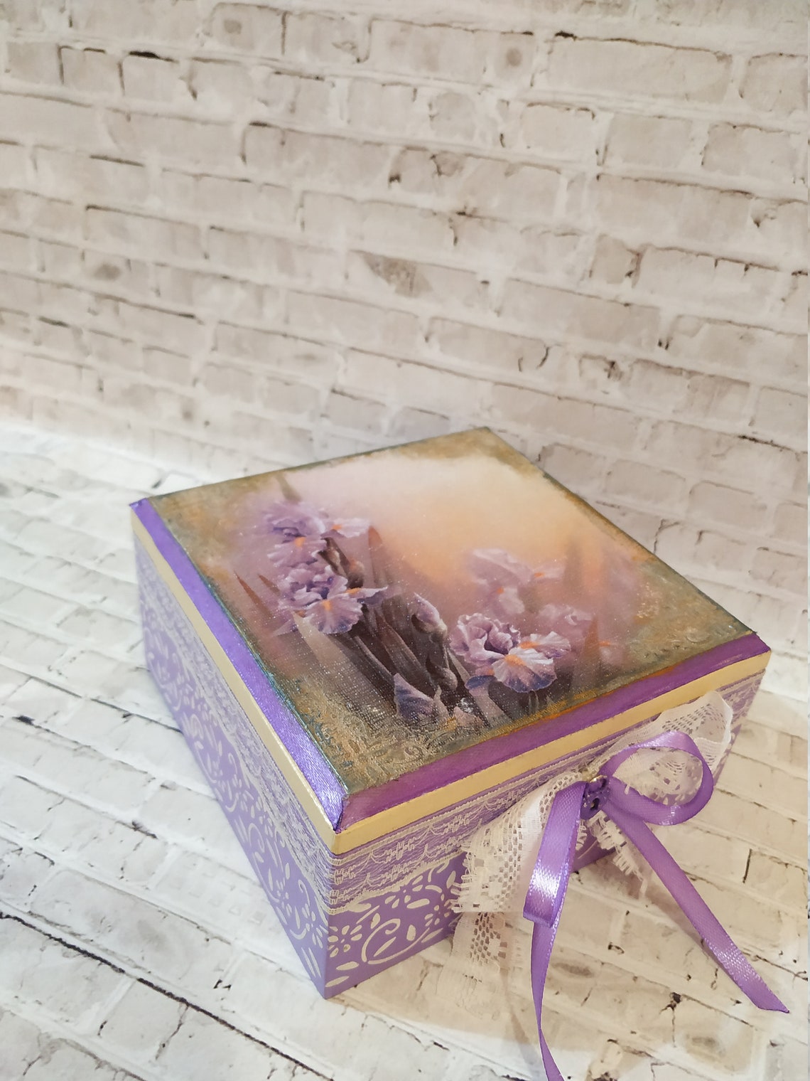 Flower Pattern Box/tea Bag Storage Box/jewelry Box/a Gift for | Etsy