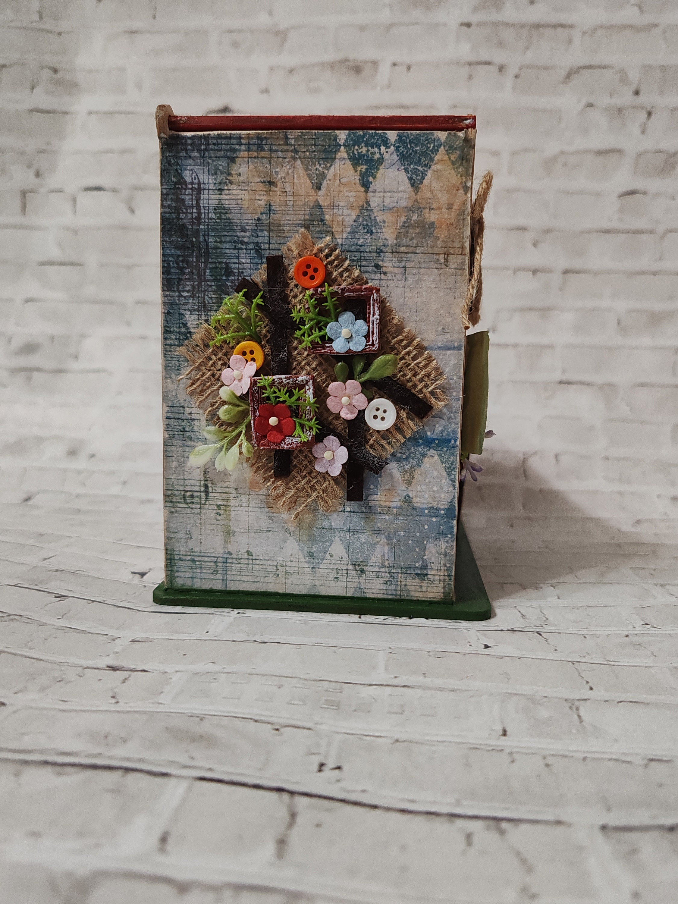 Decoupage Style Tea House/tea Storage Box/wooden Tea Box/coffee House ...