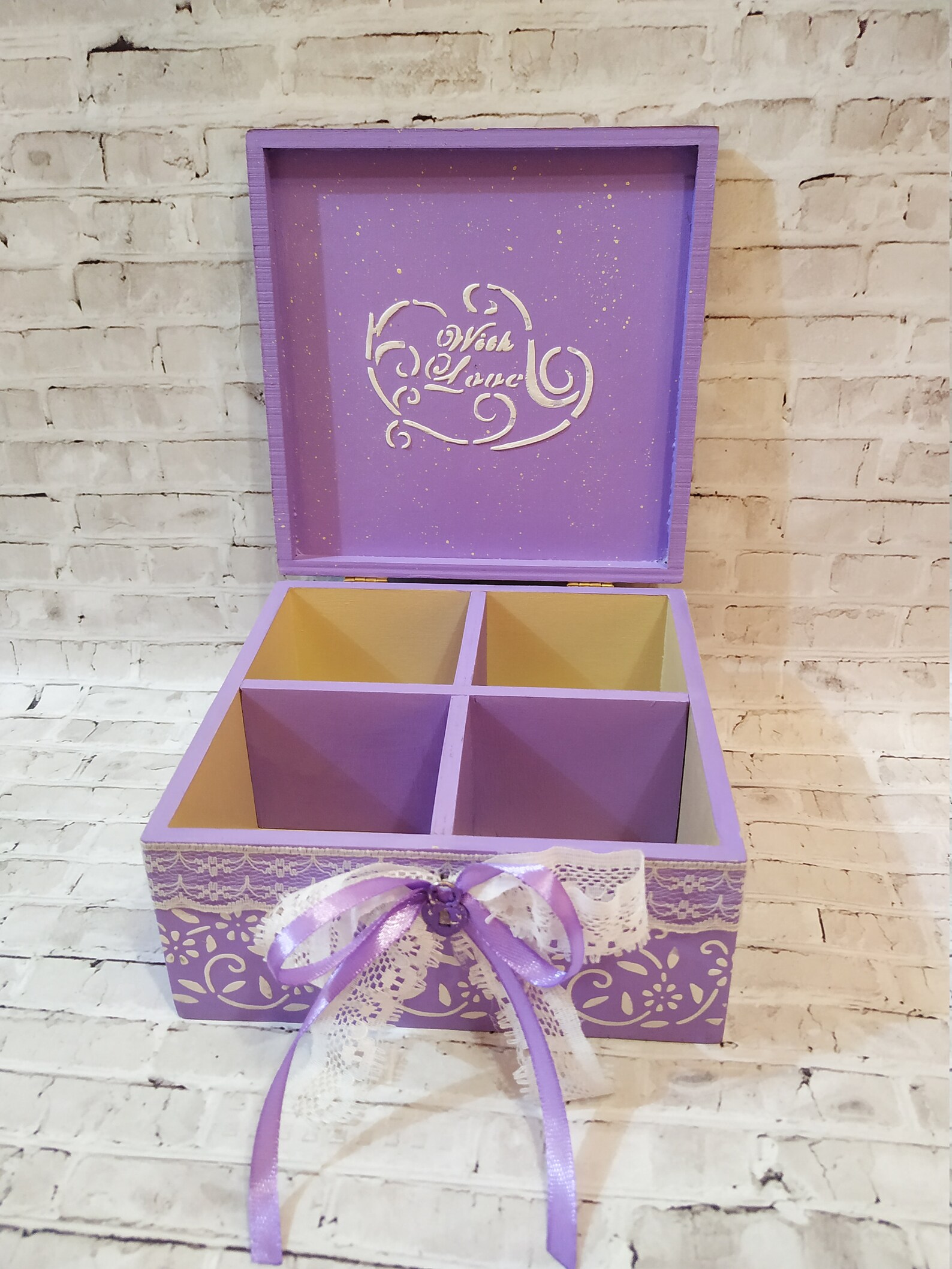 Flower Pattern Box/tea Bag Storage Box/jewelry Box/a Gift for | Etsy