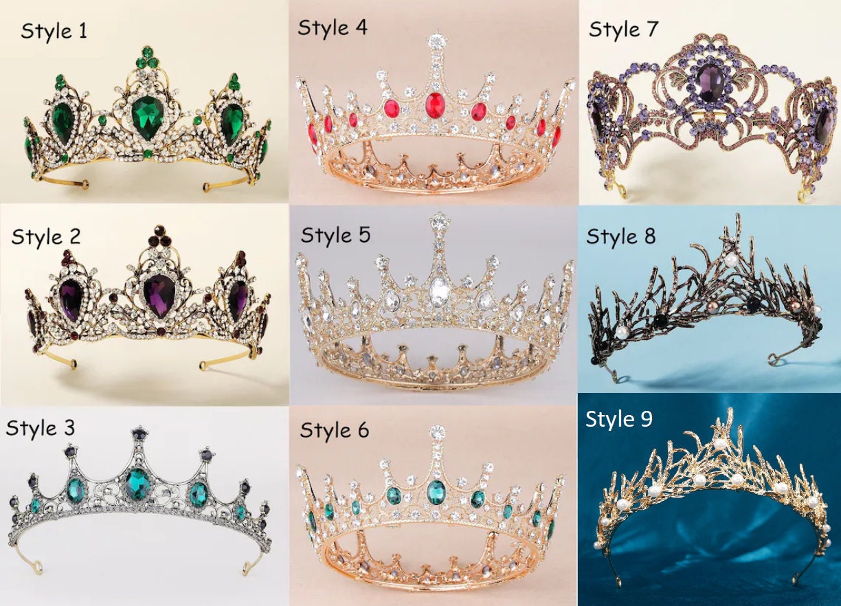 Bridal Crowns and Tiaras Hair Accessories Chain Hair - Etsy UK