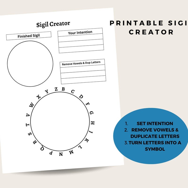 Sigil Template - Etsy