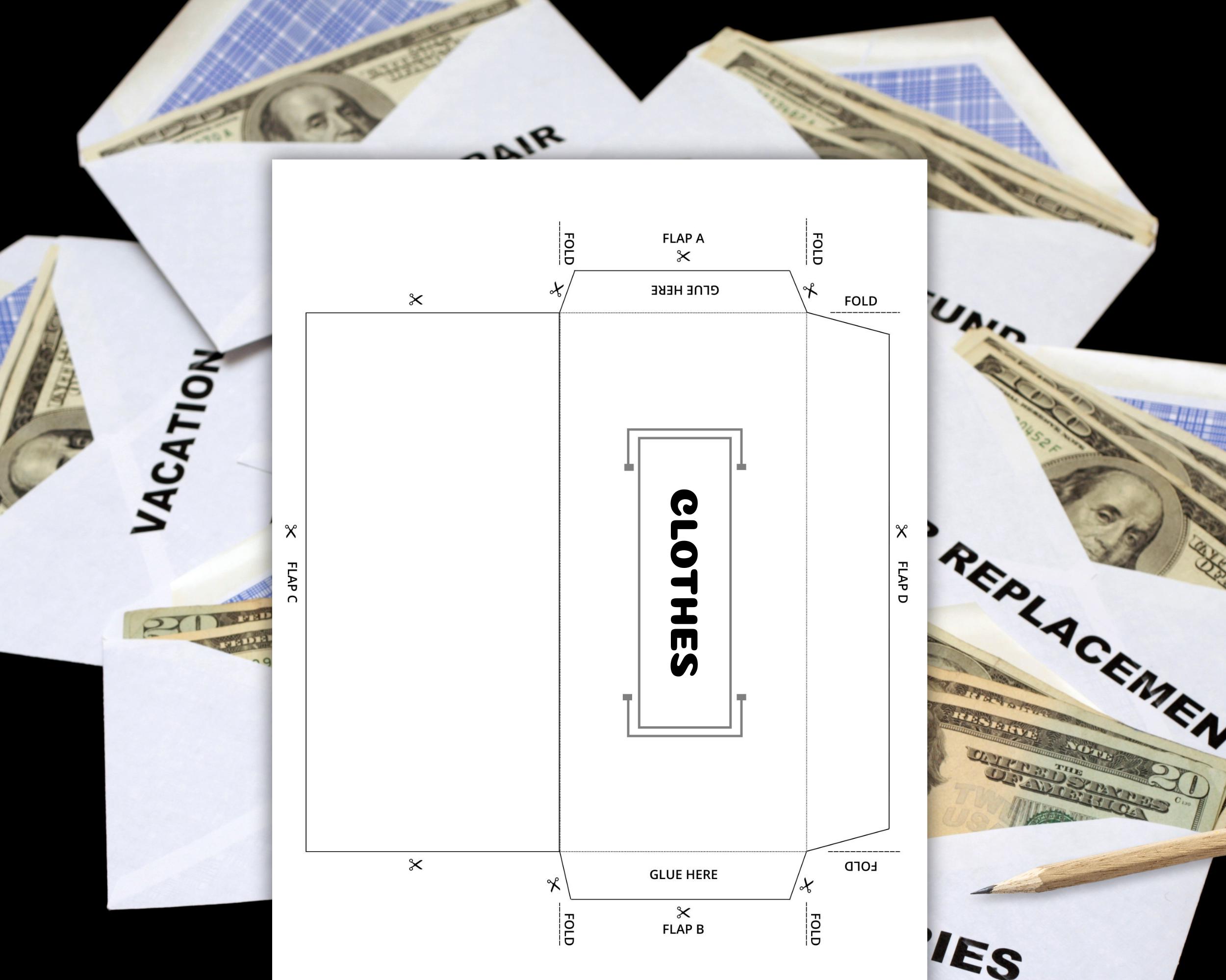 Envelope Templates, Envelope Template Printable, Digital Blank ...