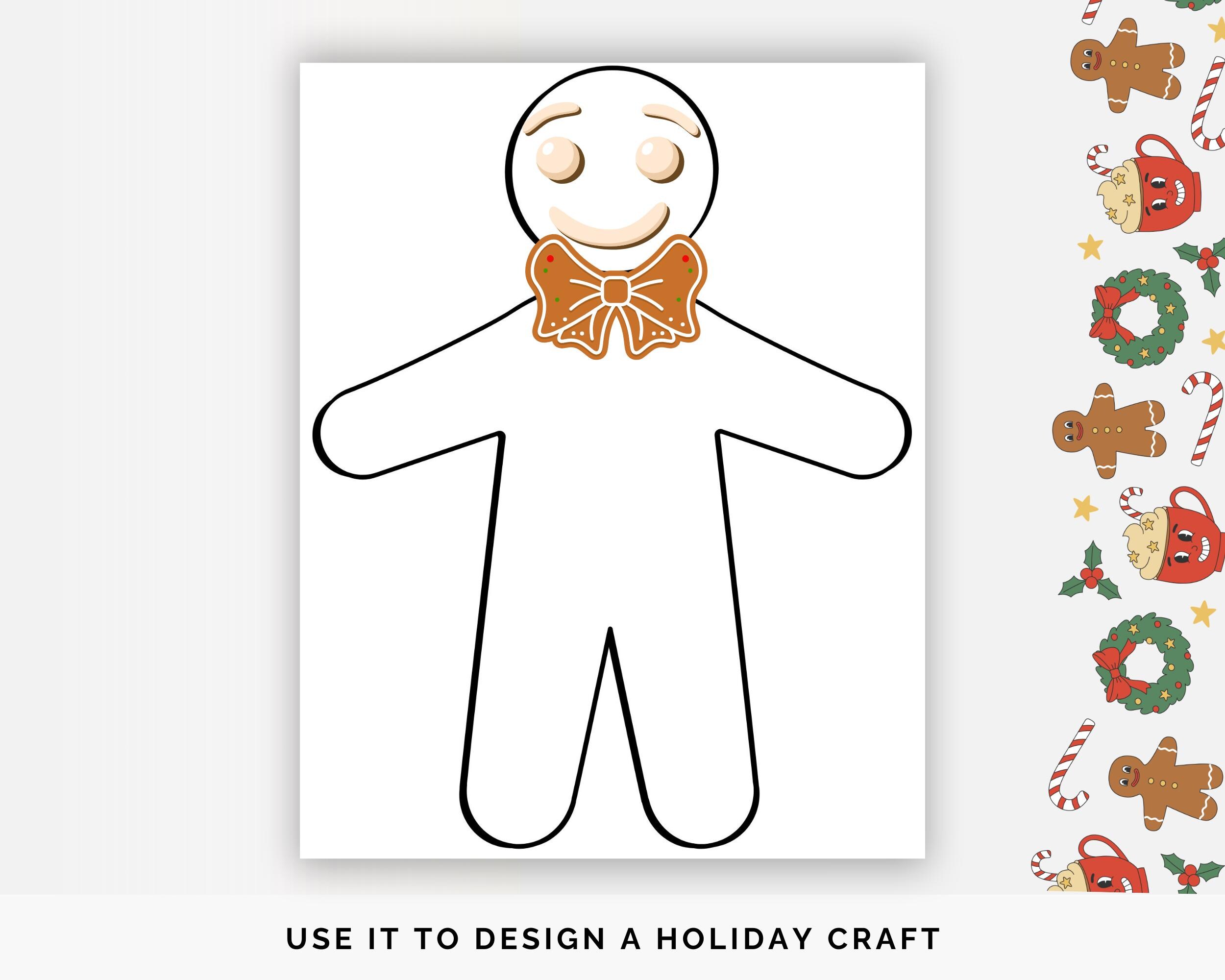 Poppet Paper Doll Template Voodoo Doll Gingerbread Person Template ...