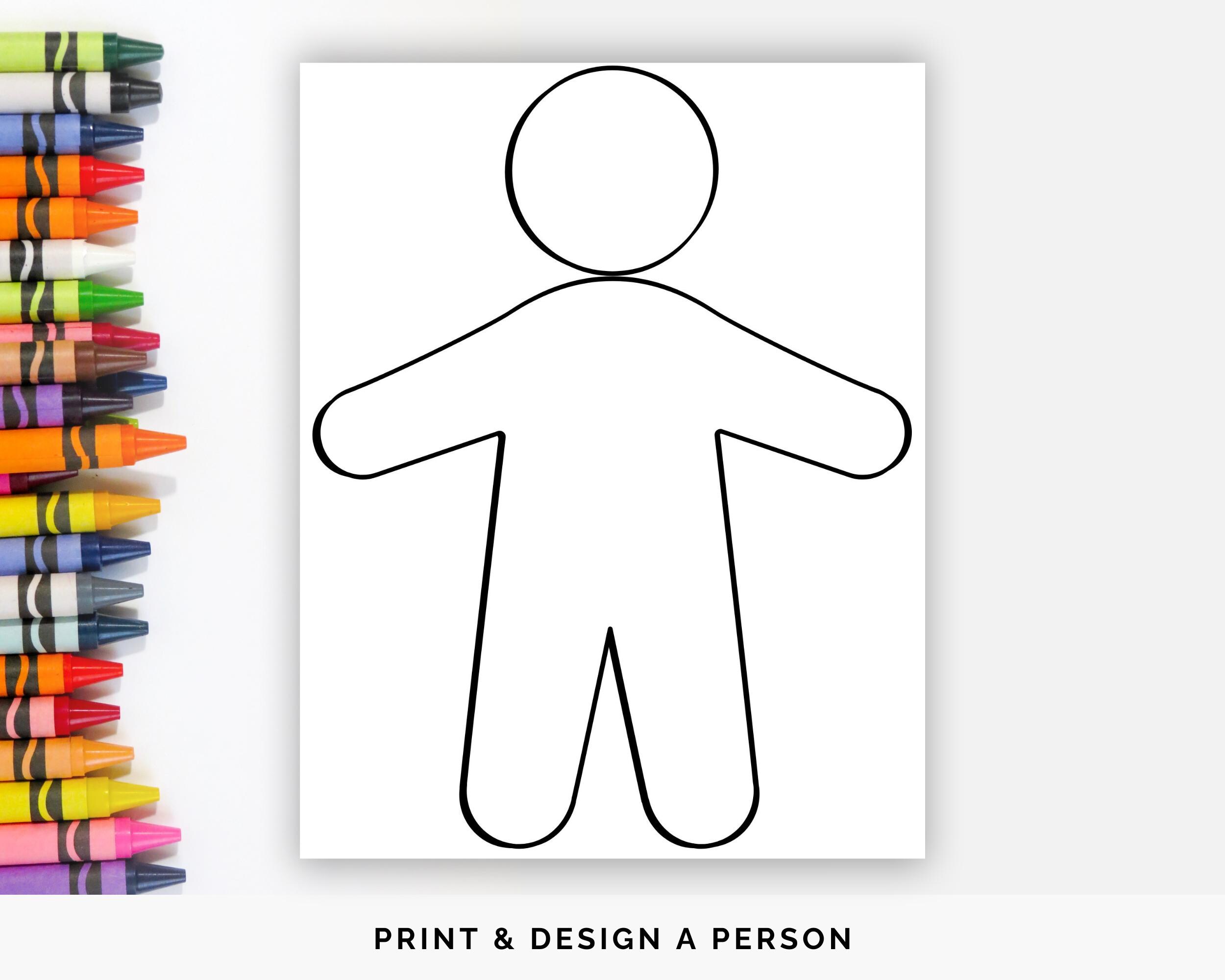 Printable Poppet Template, Voodoo Doll, Gingerbread Person, Craft ...
