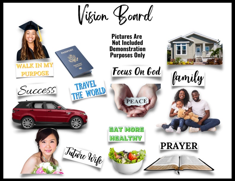 2025 Vision Board Kit | Vision Board Bundle | Vision Board Party ...