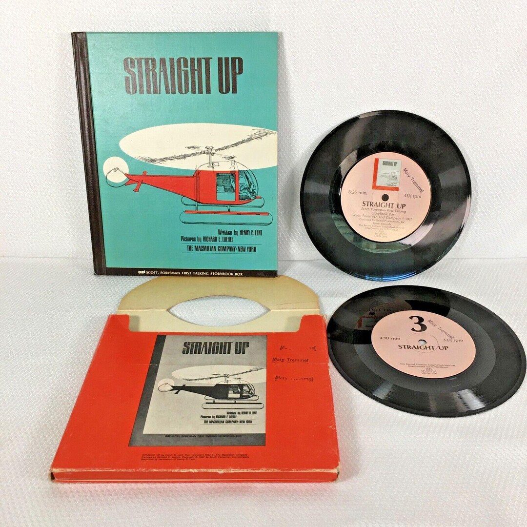 Vintage 1967 Straight up Book & 2 Record First Talking Storybook ...