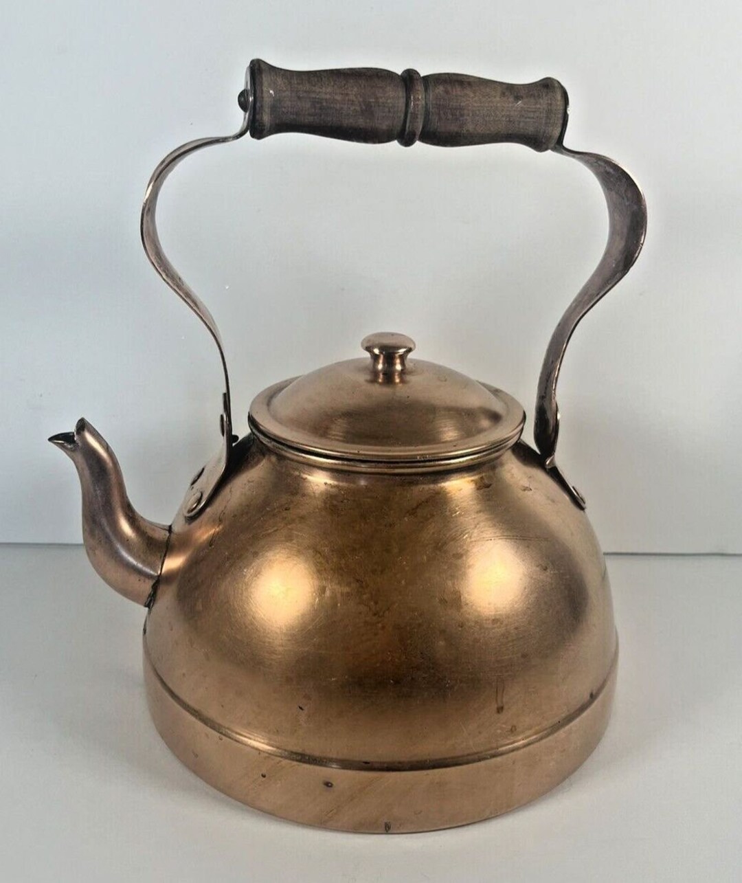 Vintage Copper/brass Tea Kettle Wooden Handle Made in Portugal - Etsy