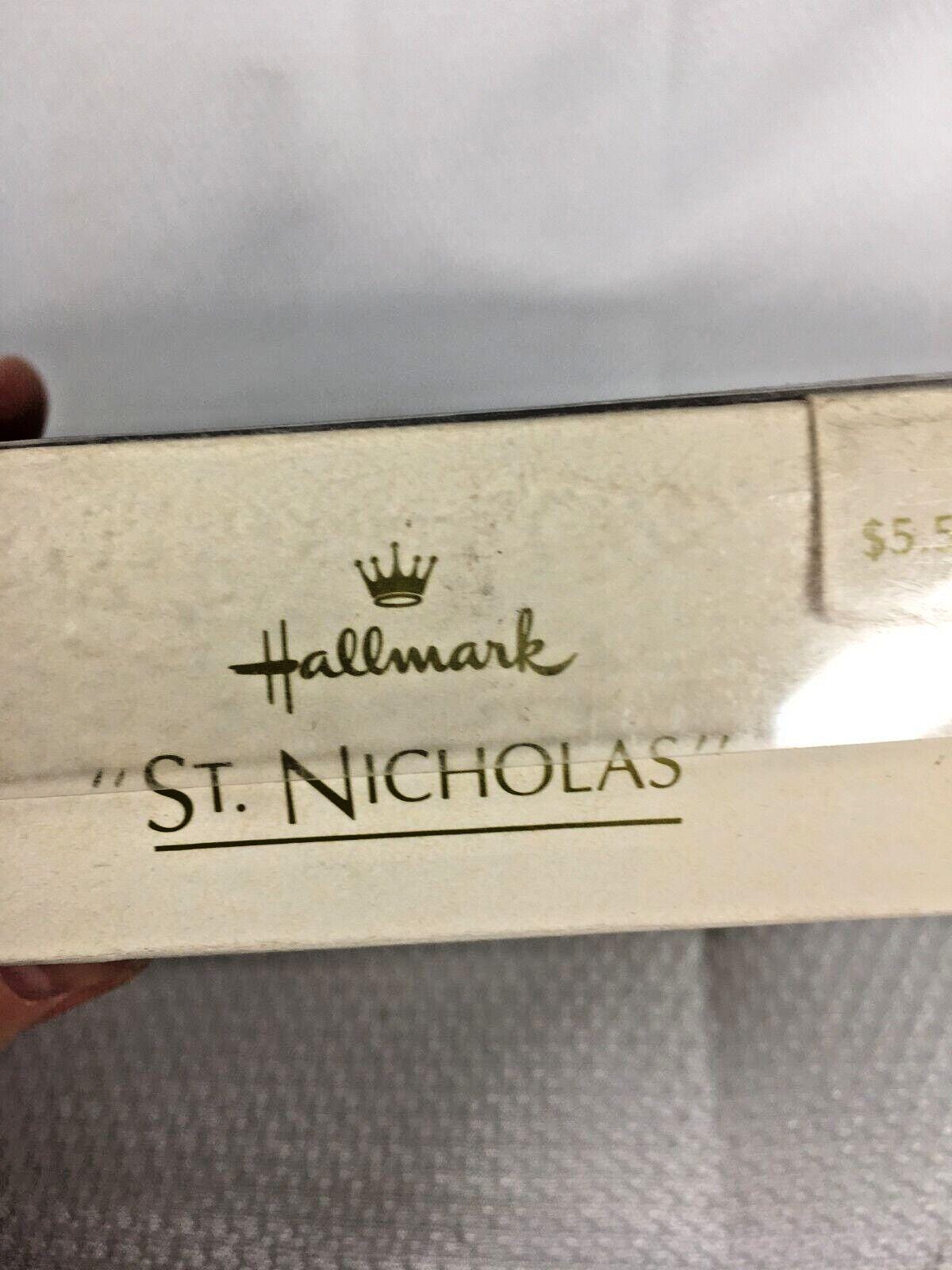 Vintage Hallmark Keepsake Christmas Ornament "st. Nicholas" Tin Boxed ...
