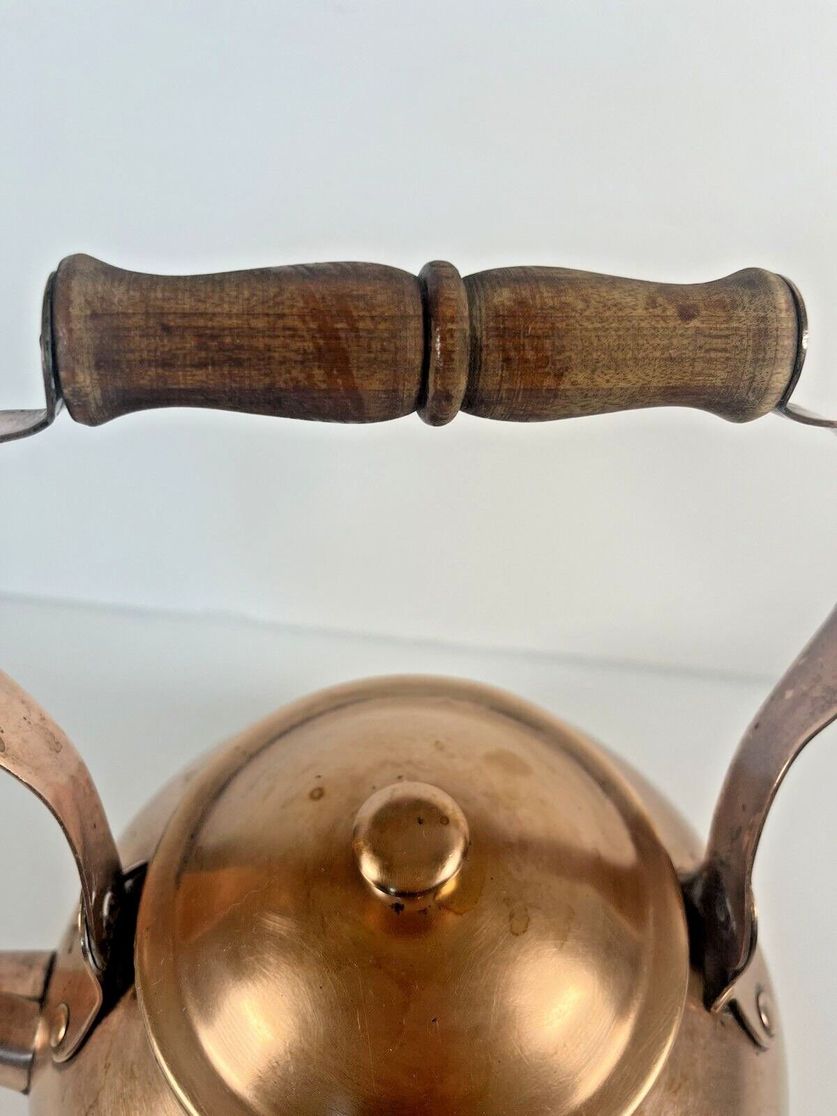 Vintage Copper/brass Tea Kettle Wooden Handle Made in Portugal - Etsy