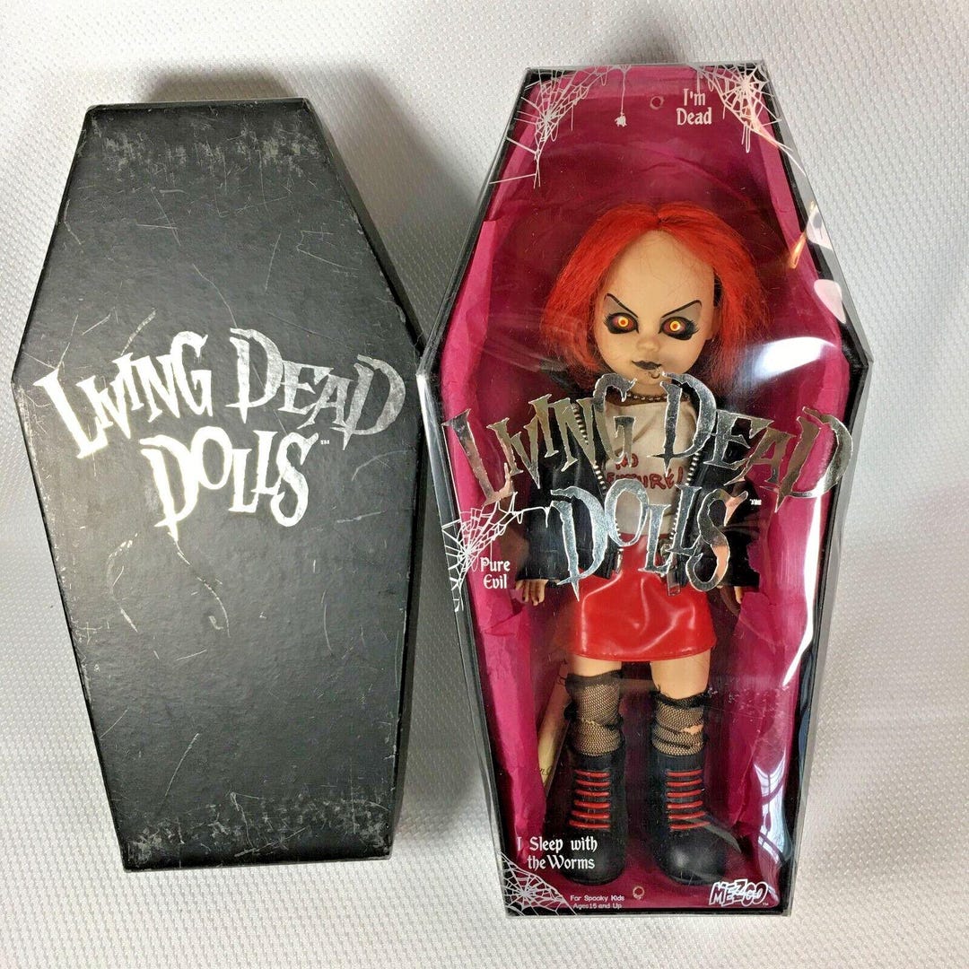 Vintage 2001 Living Dead Dolls Sheena Punk Rock Doll Mezco Toyz Horror ...