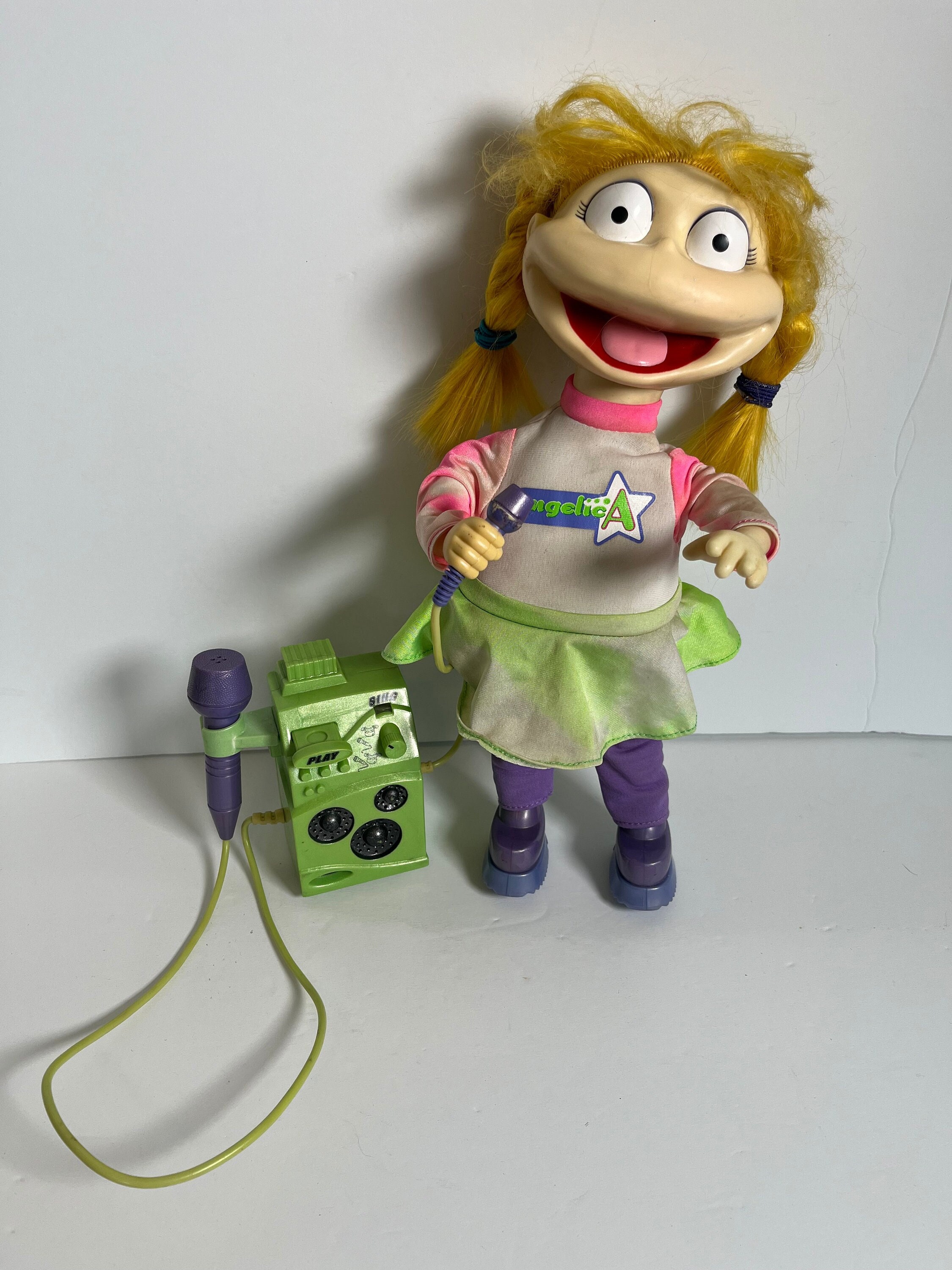 Vintage 2000 Nickelodeon Rugrats Angelica Sing N Swing Karaoke Doll ...
