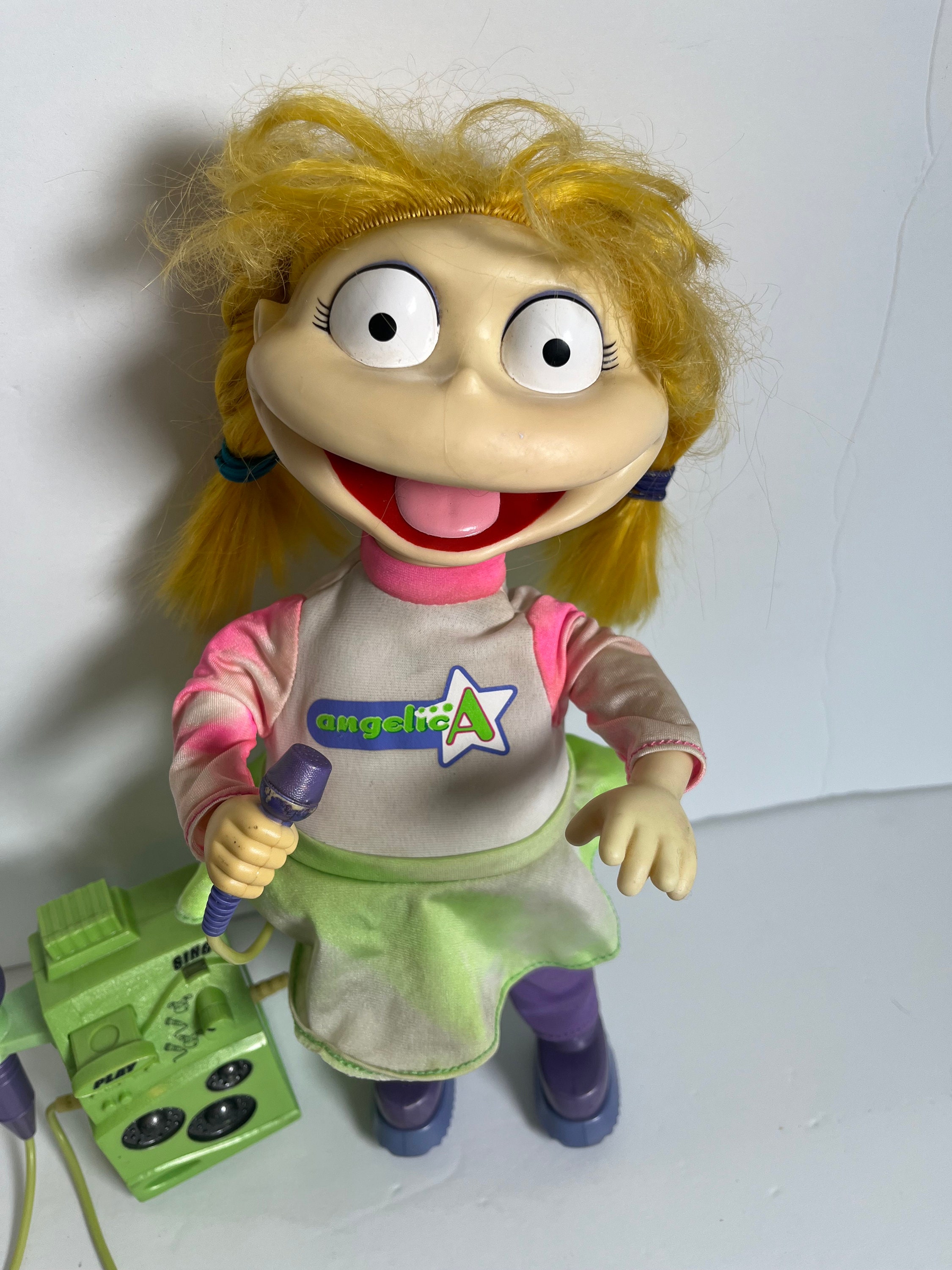 Vintage 2000 Nickelodeon Rugrats Angelica Sing N Swing Karaoke Doll ...
