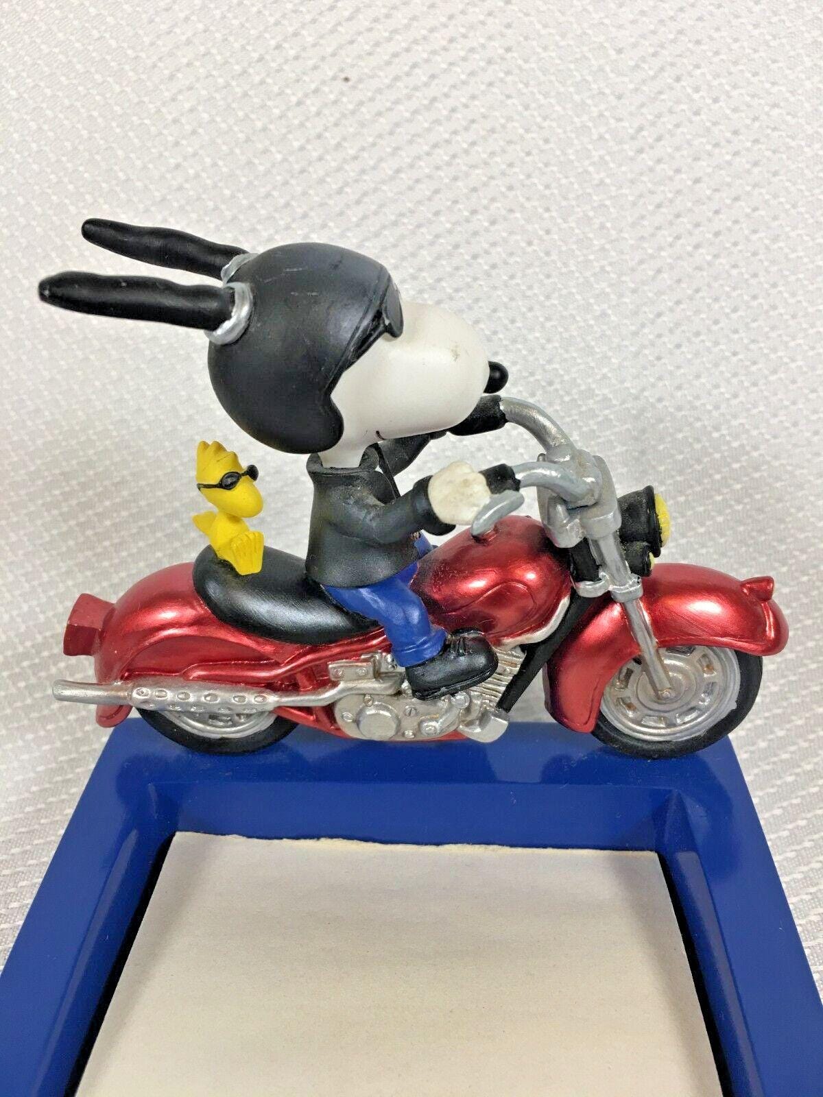 Vtg Westland Peanuts Snoopy Joe Cool Motorcycle born to Be Cool Note ...