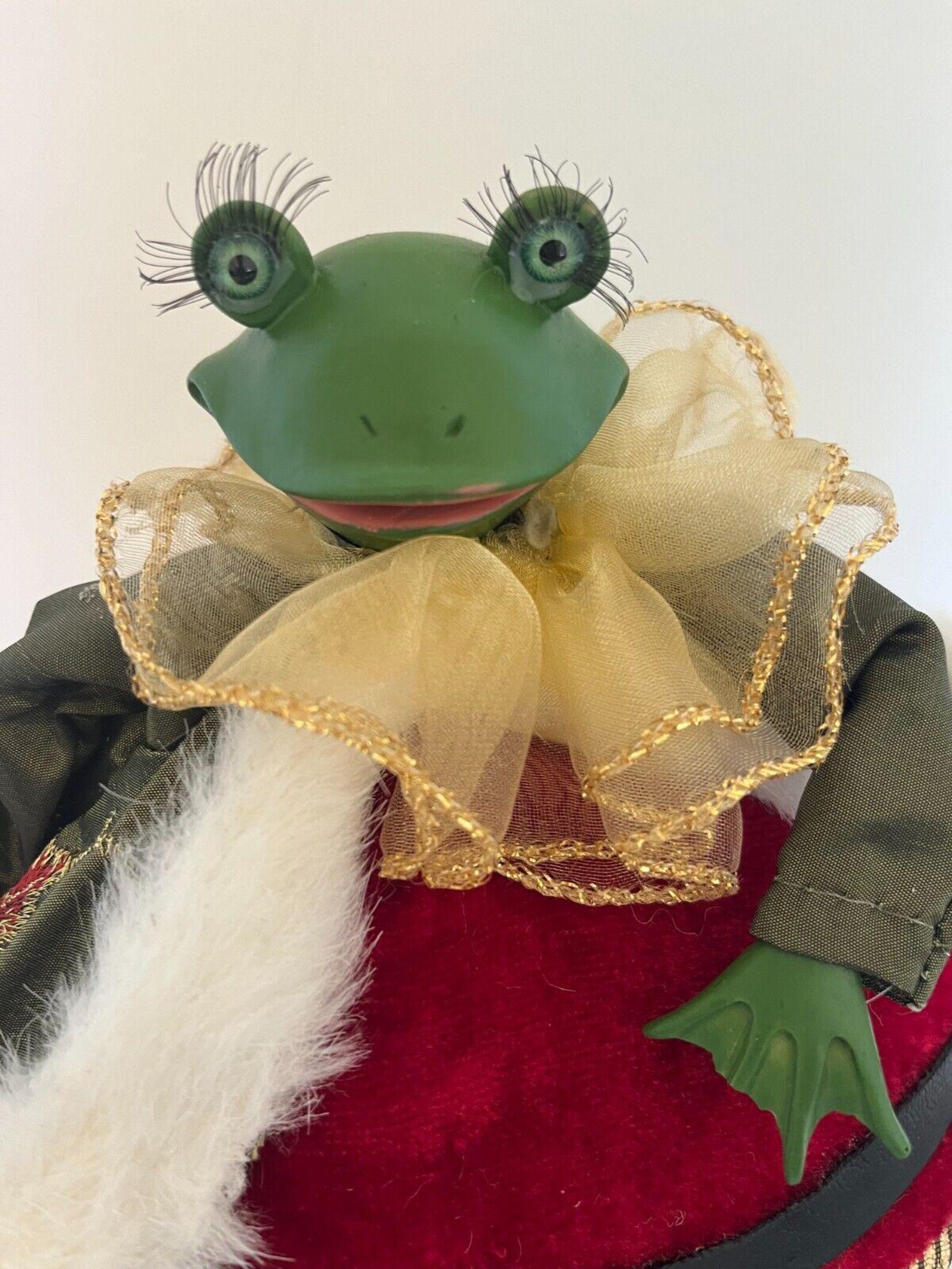 Katherine's Collection Frog Bean Bag Body Christmas Figurine - Etsy