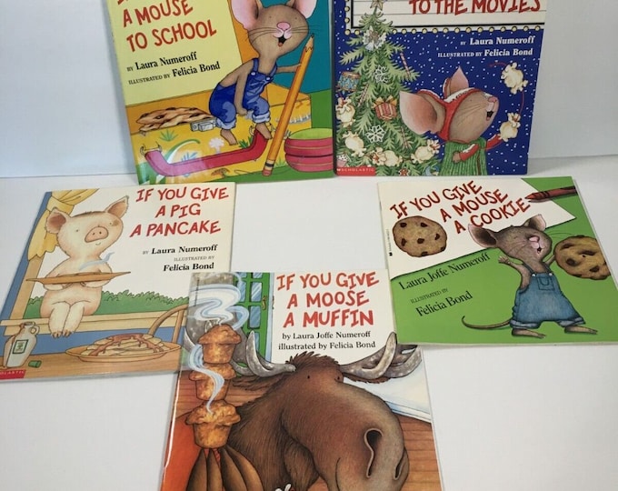 If You Give A Mouse A Cookie Books Lot of 5 - 1 Hardcover - Etsy