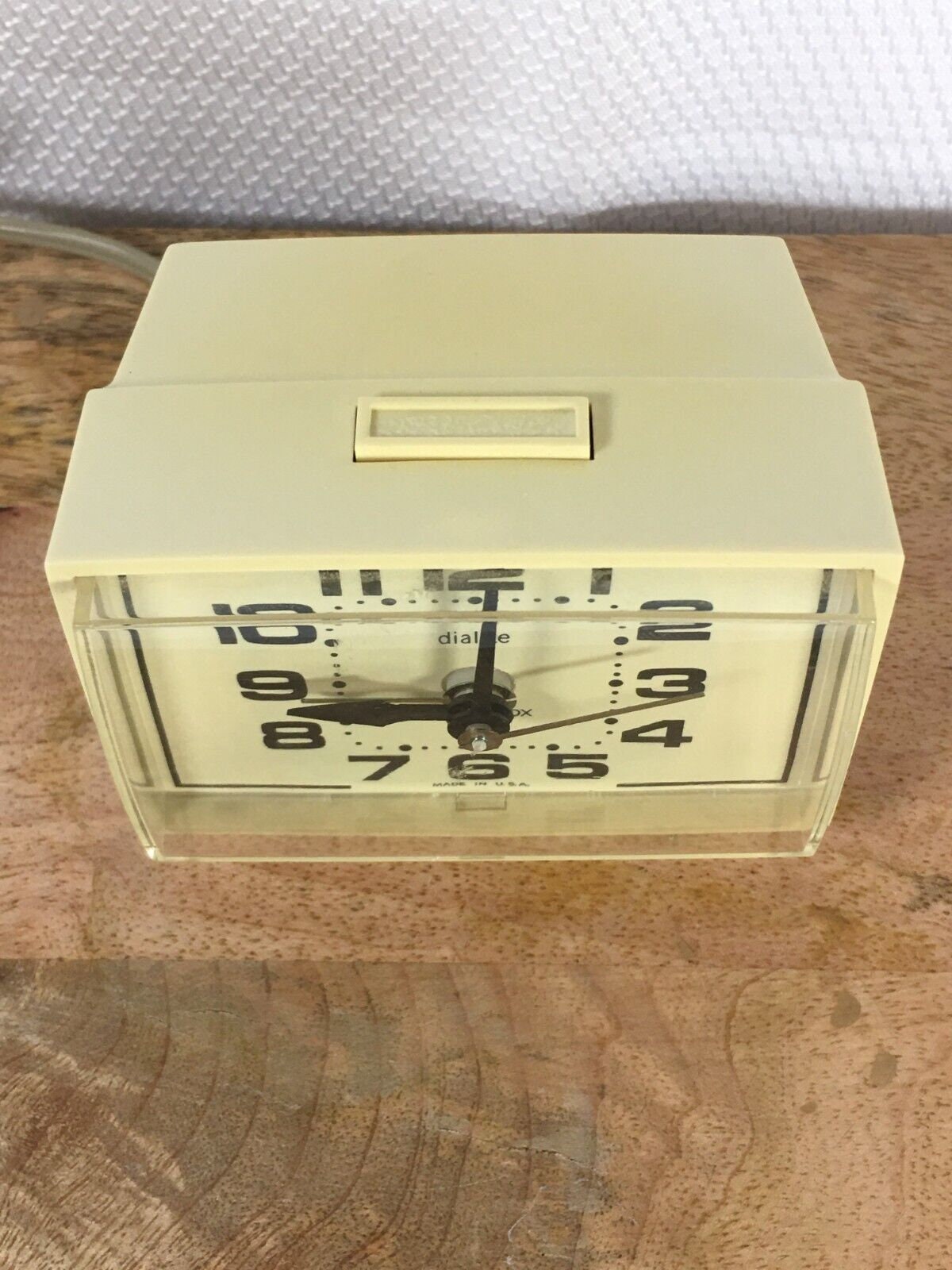 Vintage Westclox Alarm Clock off White Plastic Case Model 22392 WORKS ...
